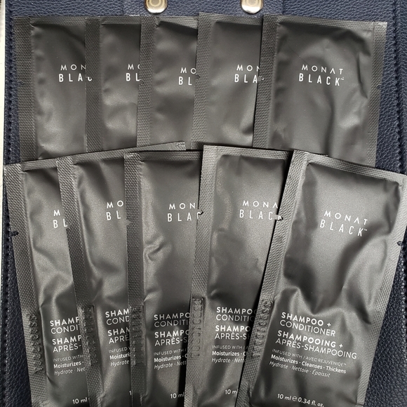 Monat | Grooming | New Pack Monat Black Shampoo Conditioner Travel Size ...